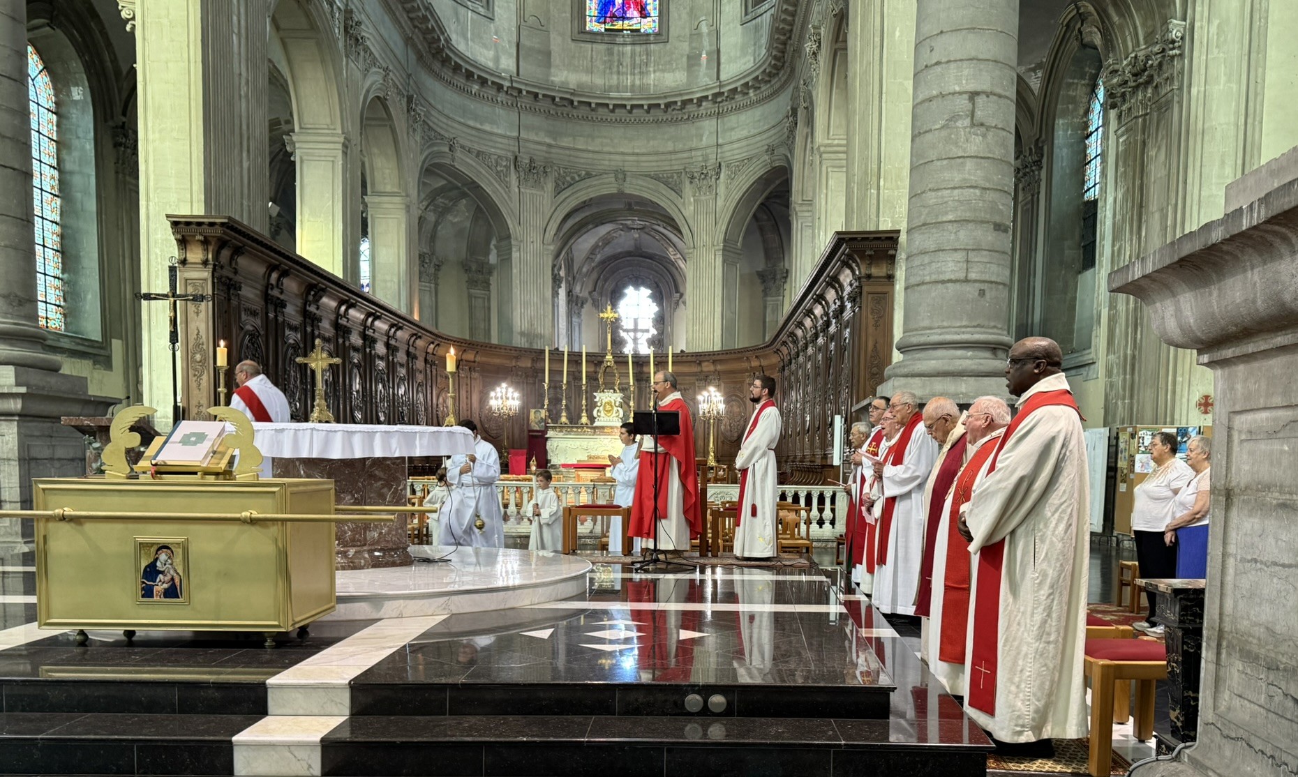 L'abbé Mathieu Dervaux a rendu grâce