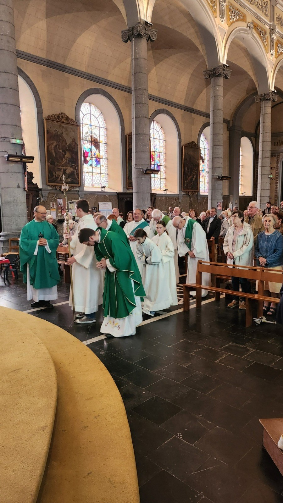 Installation de l'Abbé Mathieu Dervaux.