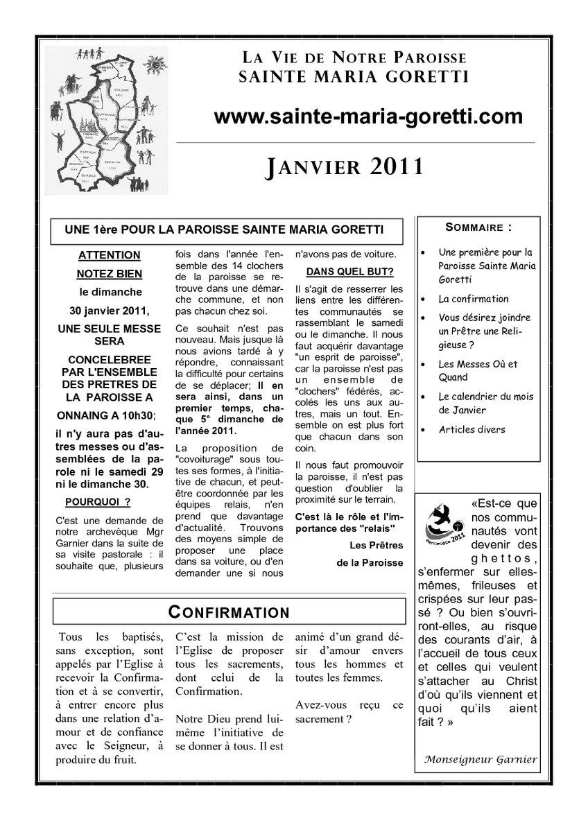 Notre premier journal de l'année