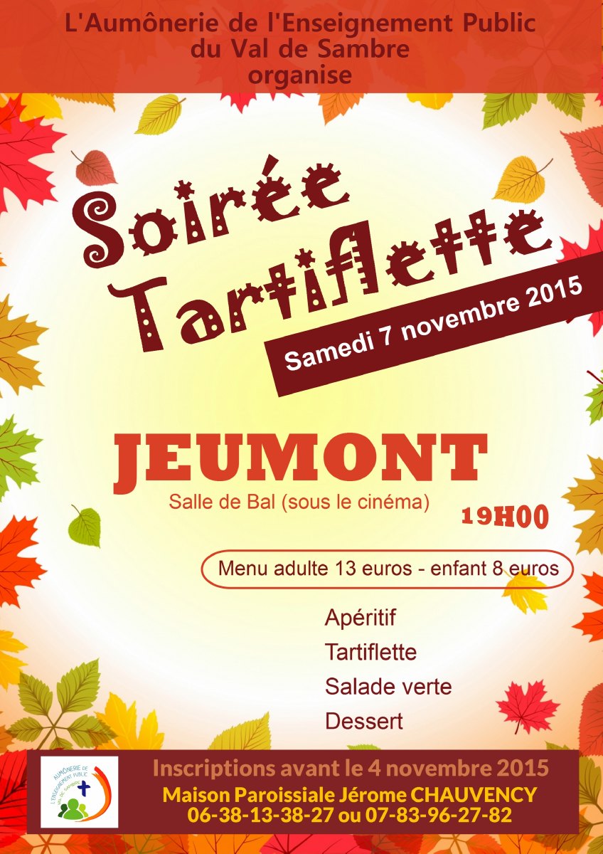 Soirèe Tartiflette - OUVERT A TOUS